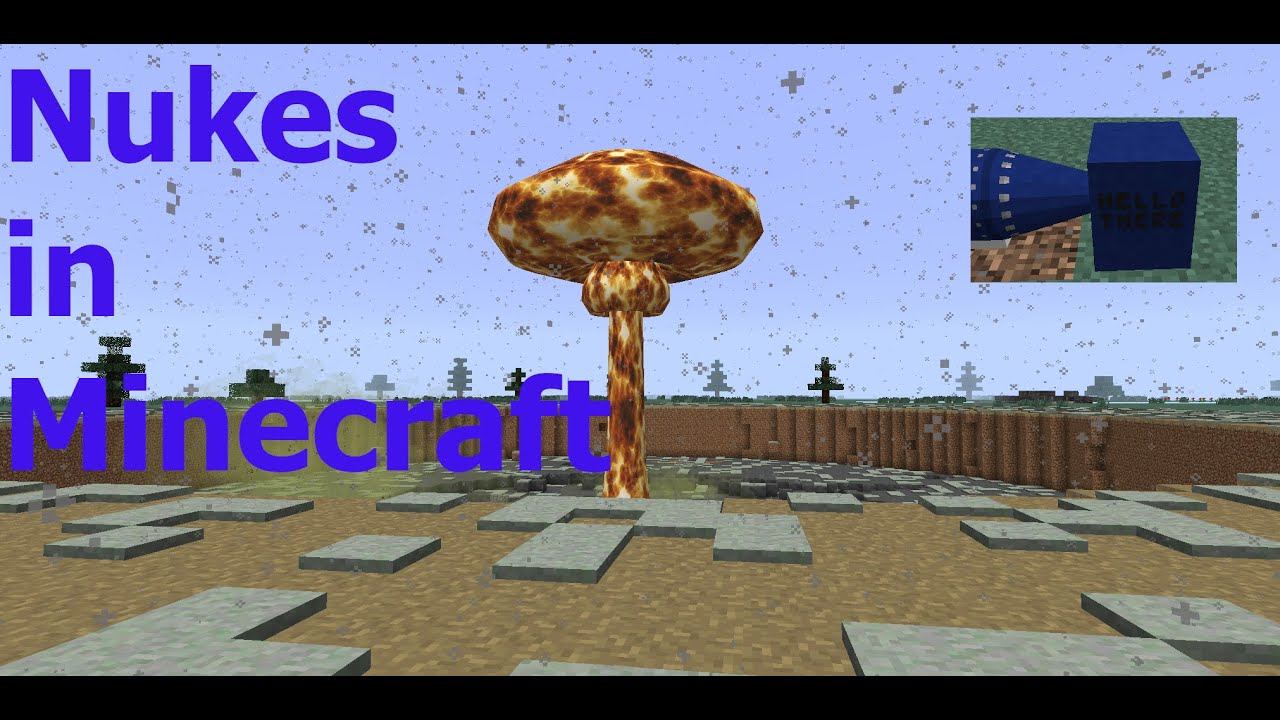 Nukes In Minecraft Mod Showcase Youtube
