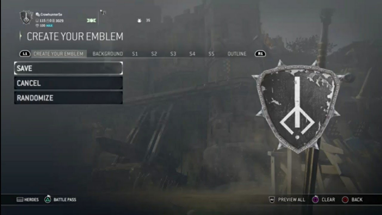 For Honor Emblem Tutorial Bloodborne Hunter S Mark Youtube