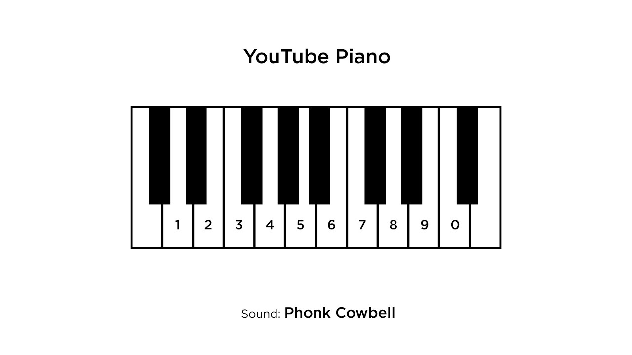 Youtube Piano Cowbell Play In Youtube With Number Keys Youtube