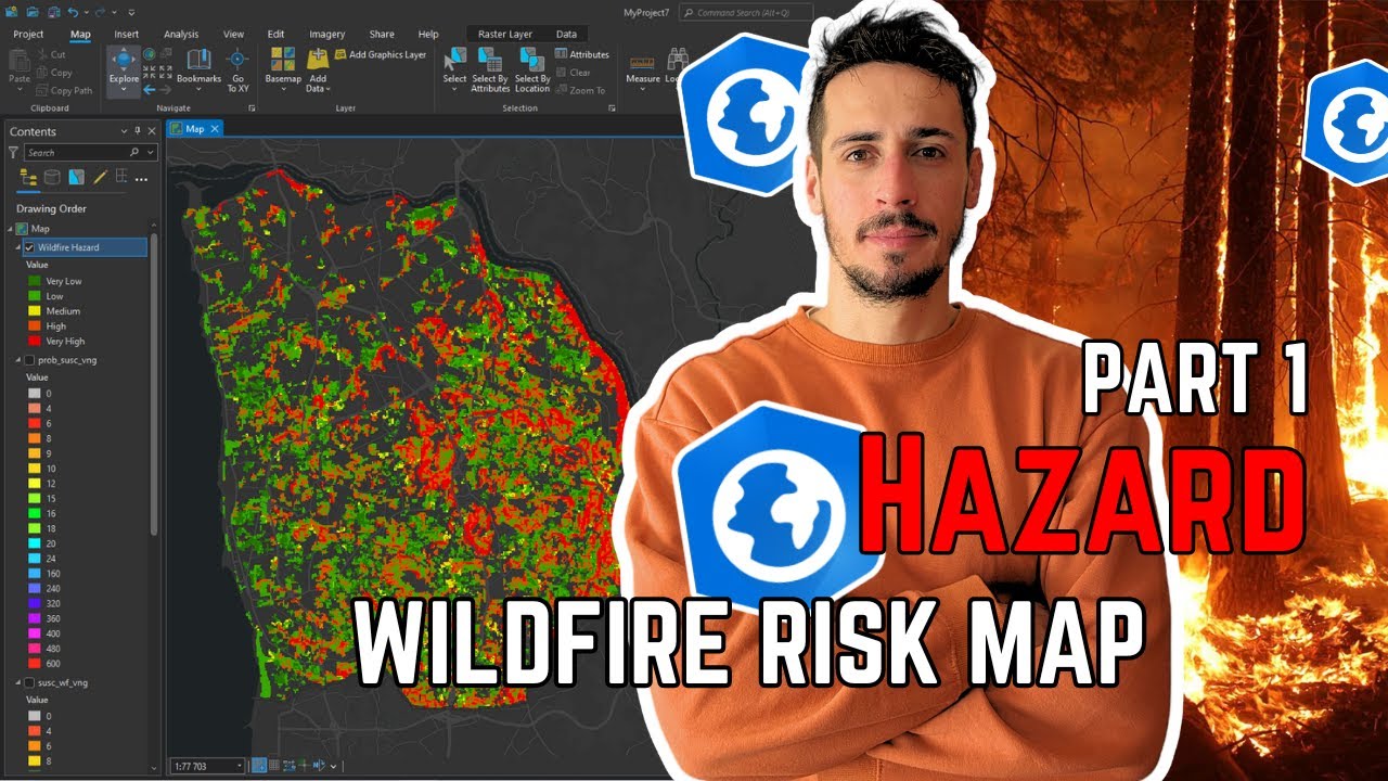 Wildfire Risk Map Part 1 2 How To Create A Wildfire Hazard Map In