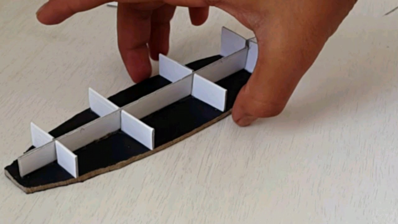 How To Make A Ship Model From Cardboard Youtube