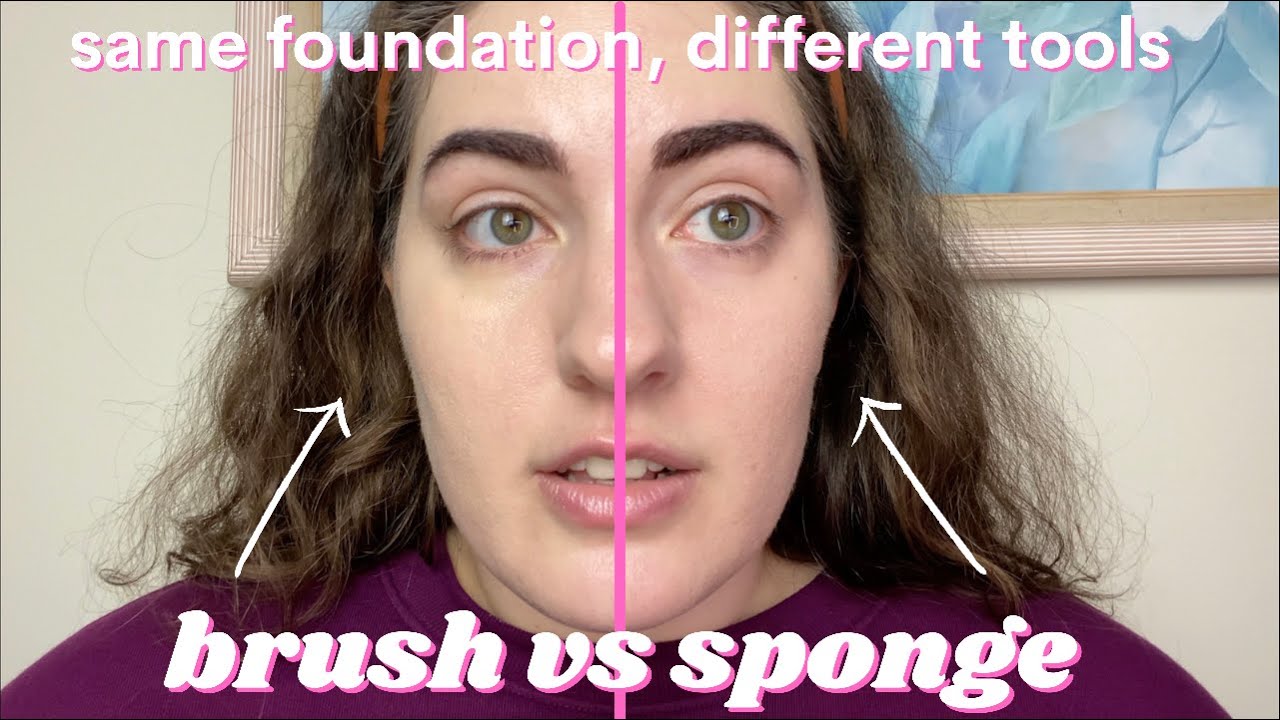 Makeup Foundation Brush Vs Sponge Saubhaya Makeup