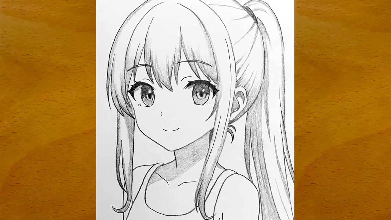 How To Draw Cute Anime Girl Face Easy Anime Drawing Tutorial