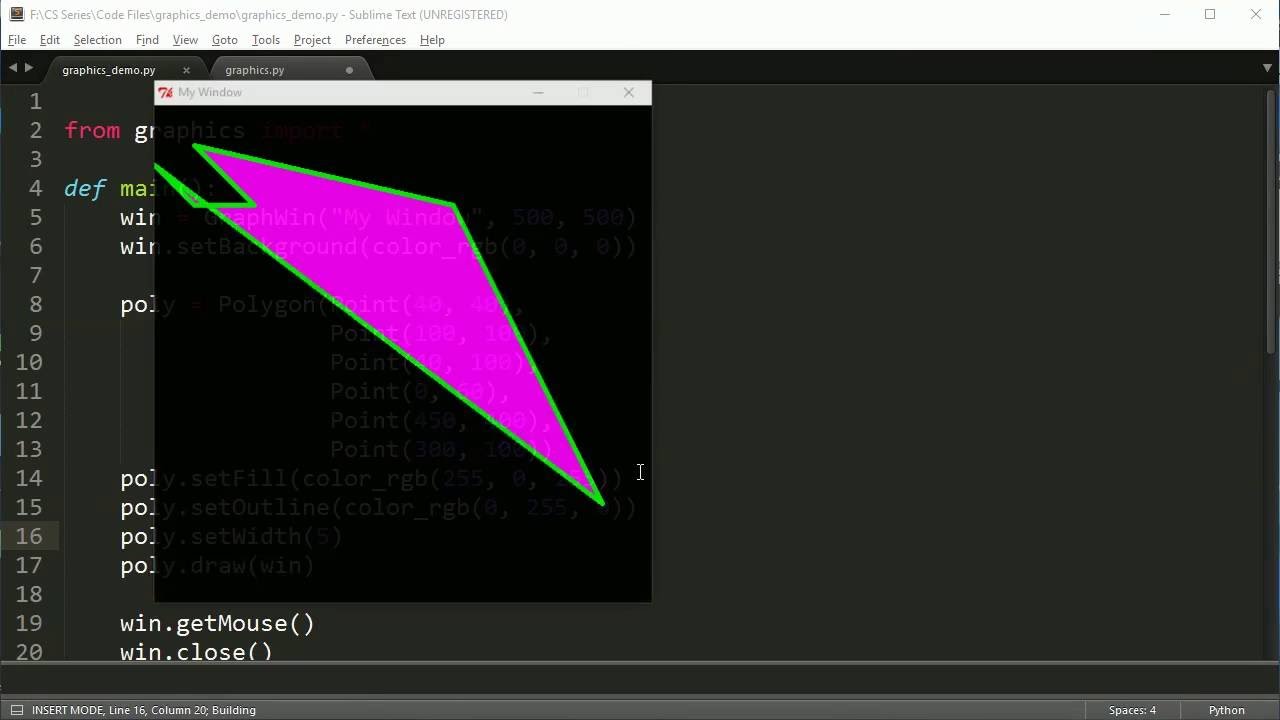 Python Graphics Programming Graphics Py 2 Primitive Shapes Youtube