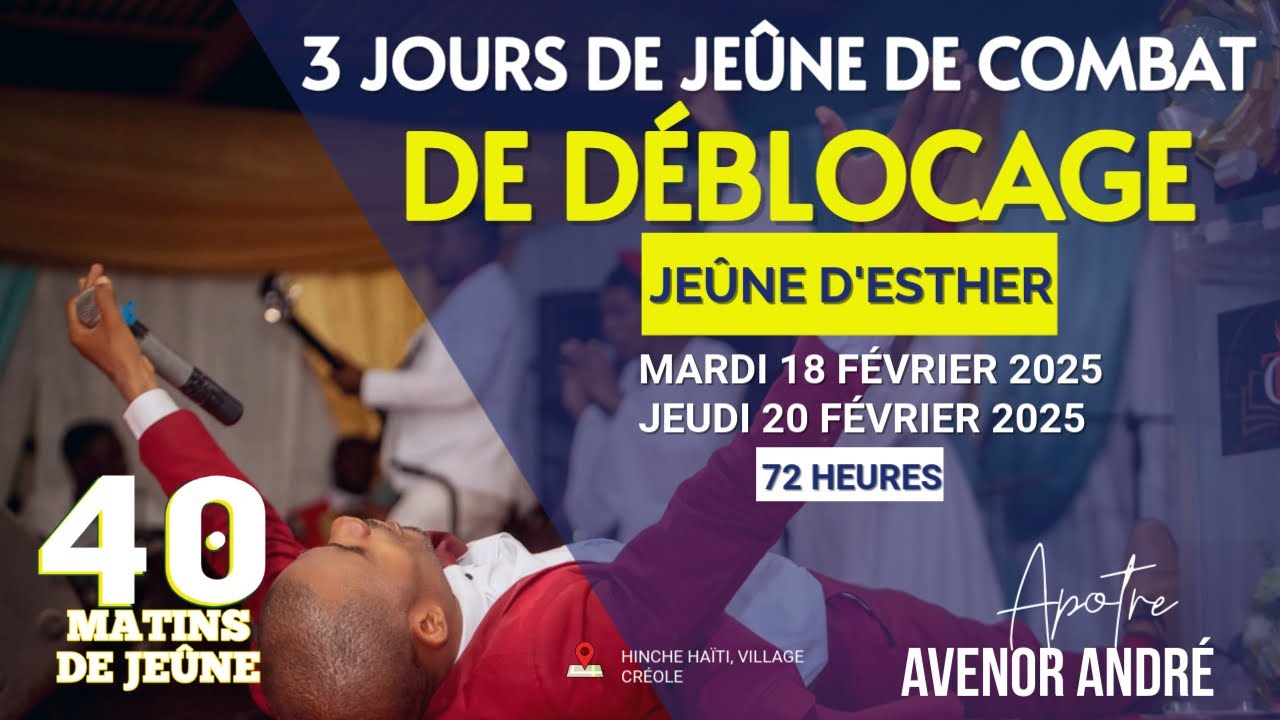 1er Jour De Jeune De Combat Et De Deblocage Priere De Deblocage Avec