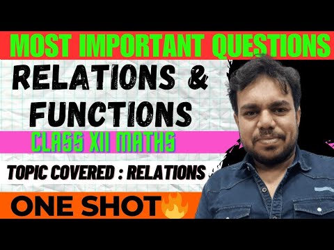 Class 12th Relations Most Important Questions Youtube