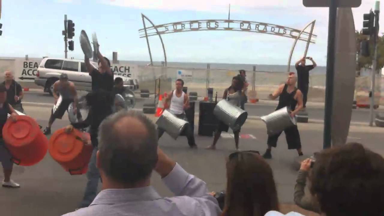 Stomp Flash Mob Cavill Ave Youtube