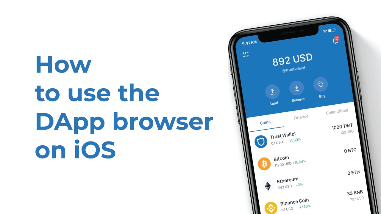 How To Use The Dapp Browser On Ios Youtube