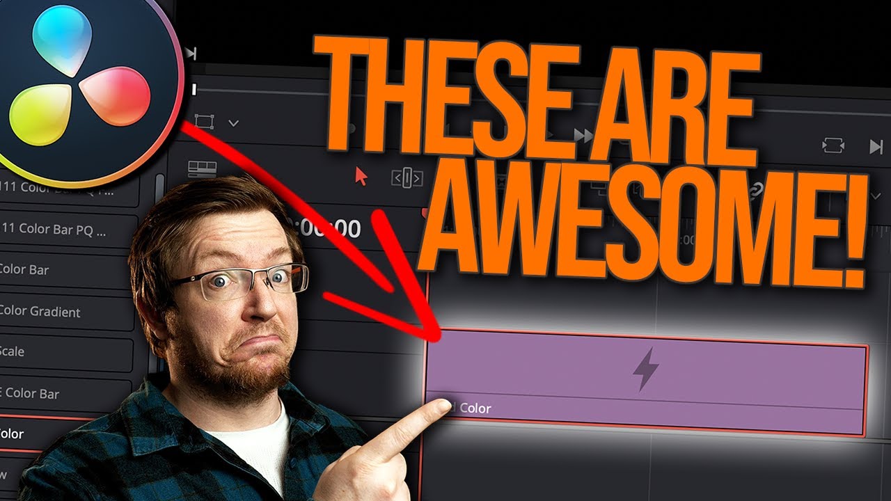 Solid Color Generators Are Awesome Davinci Resolve 17 Tutorial Youtube