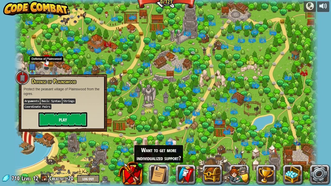 Codecombat Backwoods Forest Part1 Python Youtube