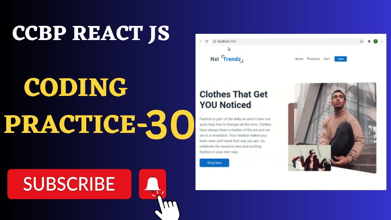 Debugging Nxt Trendz Authentication 2 Coding Practice 30 React Js