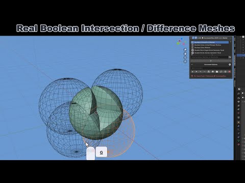 Boolean Intersection Difference Meshes In Blender Youtube