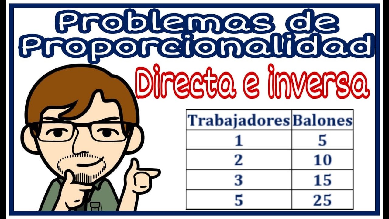 Problemas De Proporcionalidad Directa E Inversa Youtube
