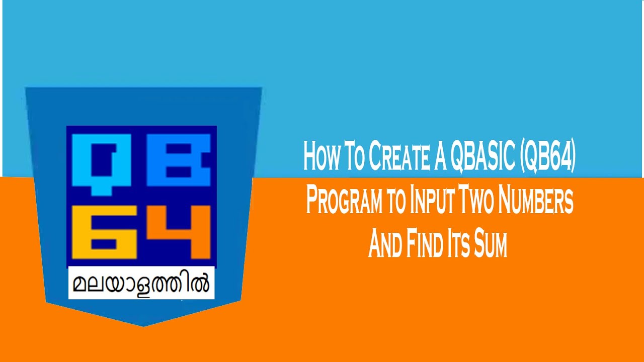 Qbasic Tutorial 6 User Input Qb64