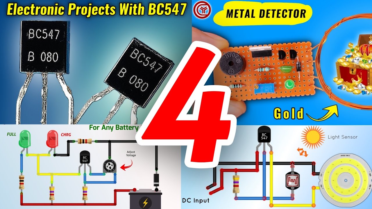 Top 4 Electronics Projects With Bc547 Transistors Youtube