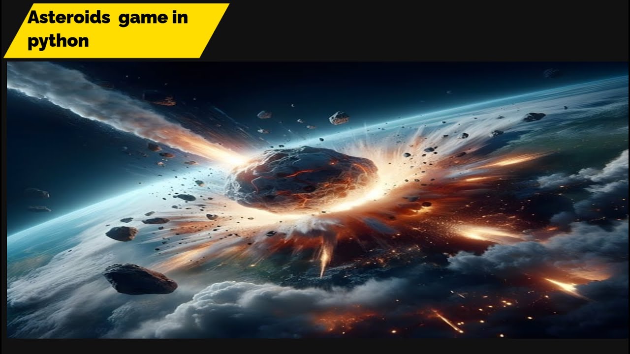 Asteroids Game In Python Youtube