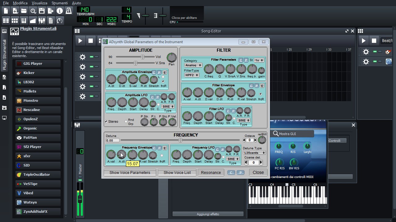 Lmms Synth Session 2 Zynaddsubfx With Demo Youtube