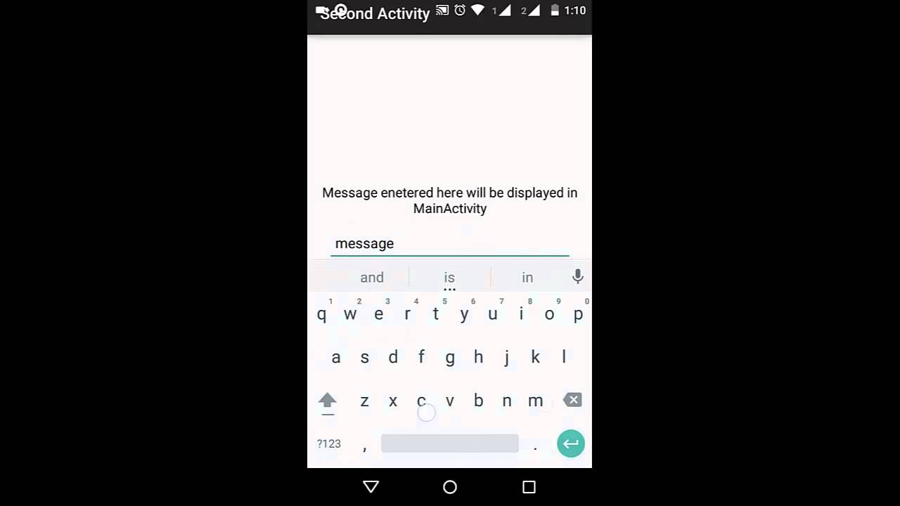 Android Startactivityforresult Demo Youtube