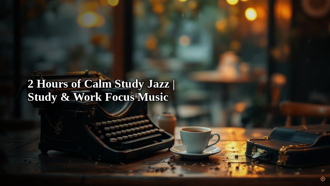2 Hours Of Calm Study Jazz Study Work Focus Music Youtube