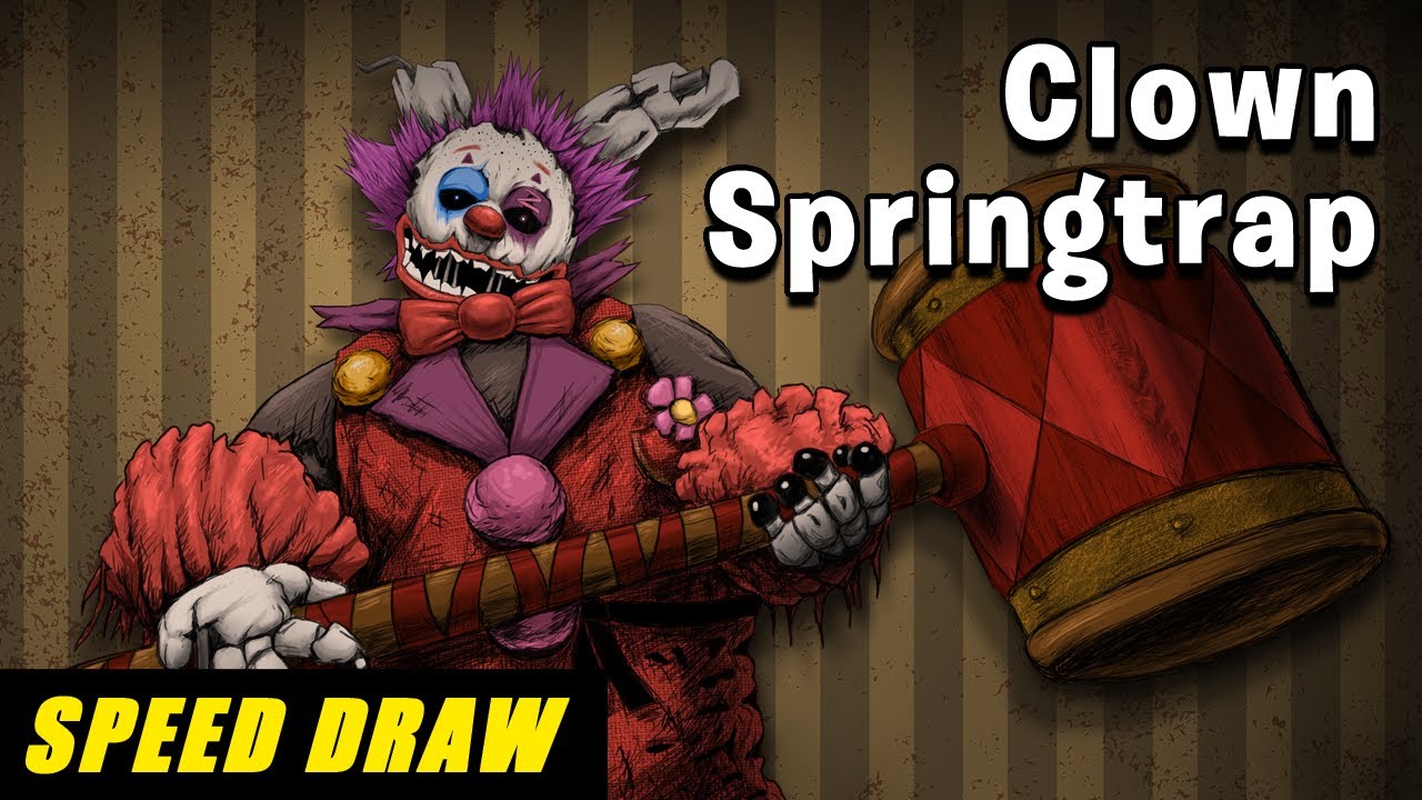 Fnaf Clown Springtrap Speedpaint Speed Draw Five Nights At