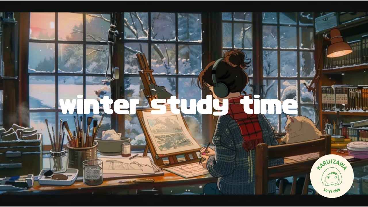 Lofi Bgm Winter Study Time 60 Min Focus Youtube