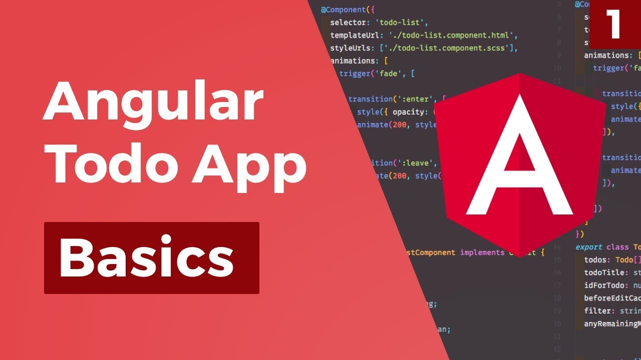 Angular Todo App Basics Part 1 Youtube