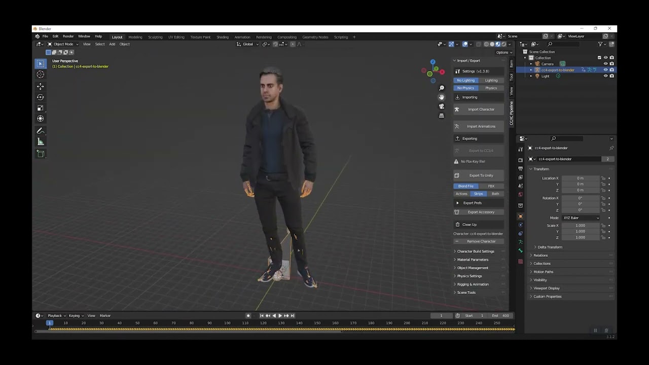 Character Creator Cc4 To Blender To Glb For Ar Youtube