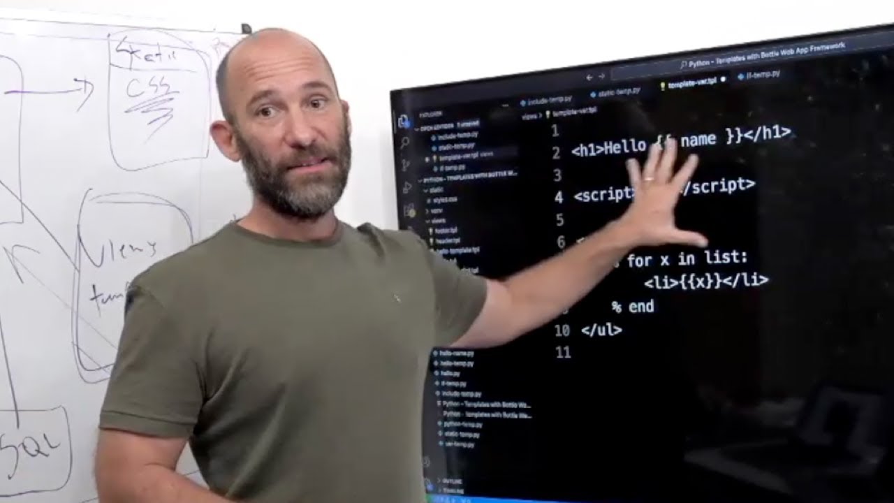 Python Templates With Bottle Web App Framework