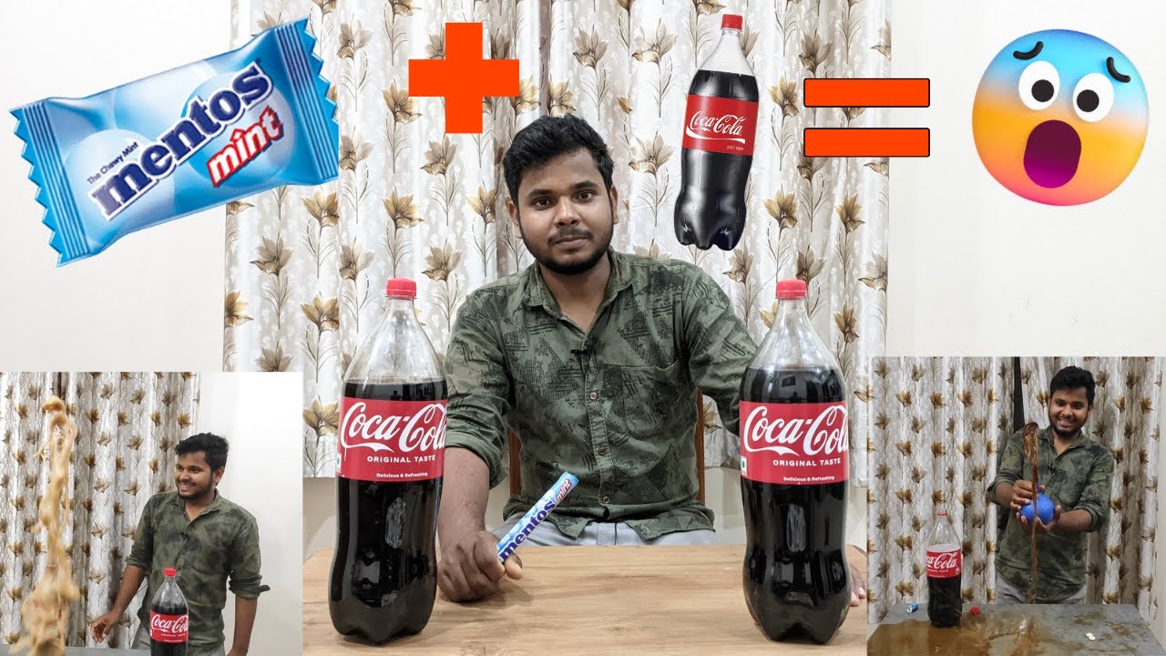 Coca Cola Vs Mentos Experiment Gone Wrong The Rajiv Youtube