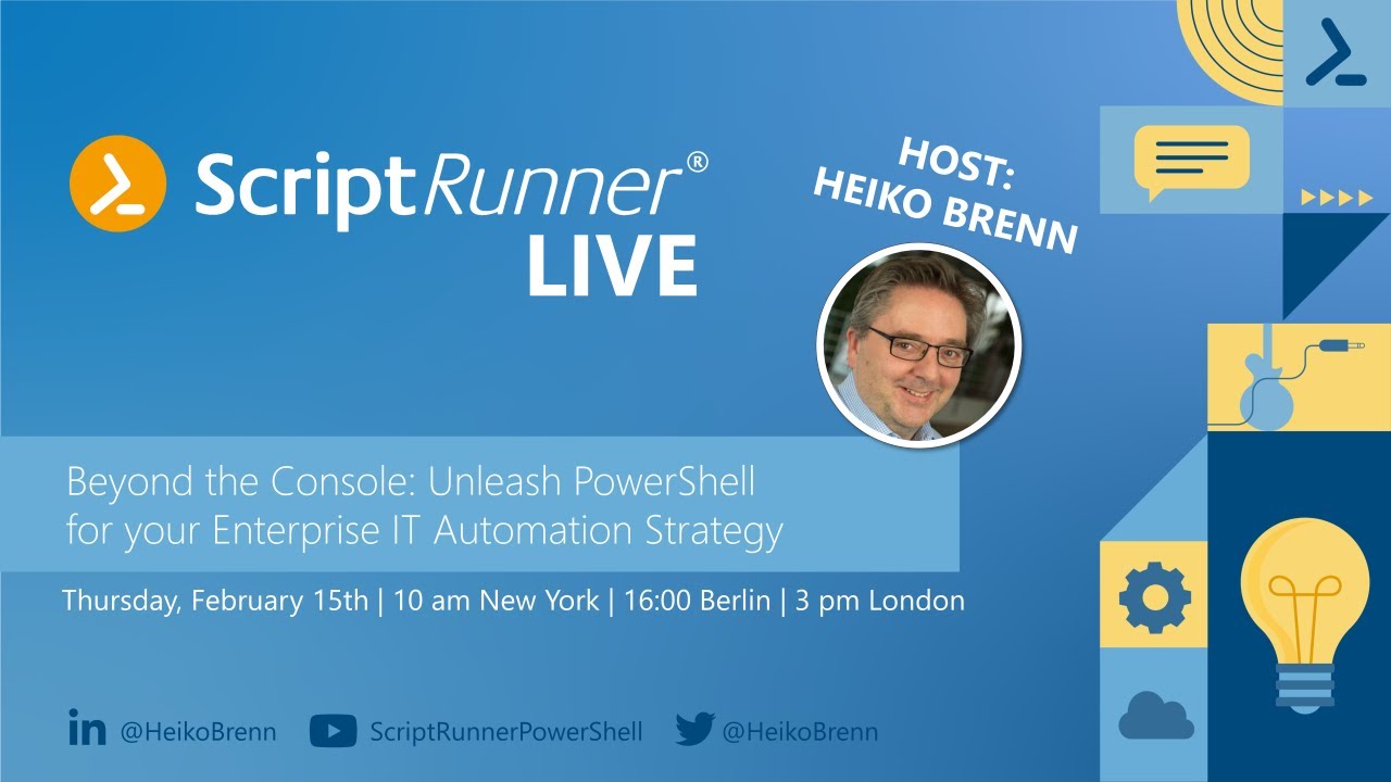 Scriptrunner Live Unleash Powershell For Your Enterprise It Automation
