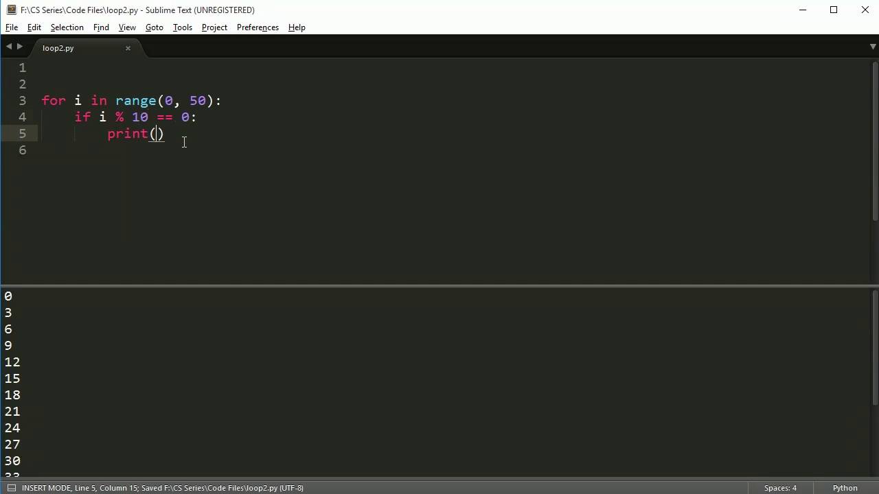 Python Programming Series Loops 2 The For Loop Youtube