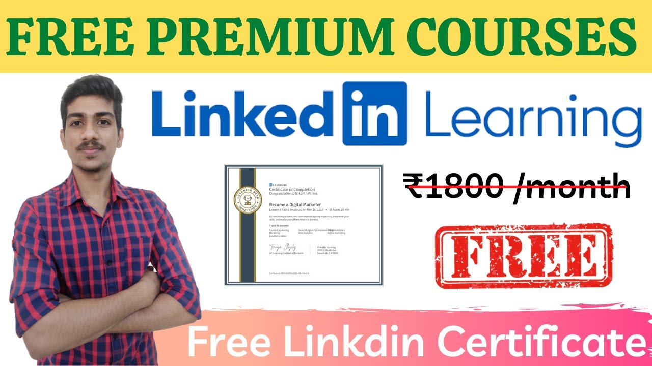 Linkedin Learning Free Courses With Certificate Charlottefad