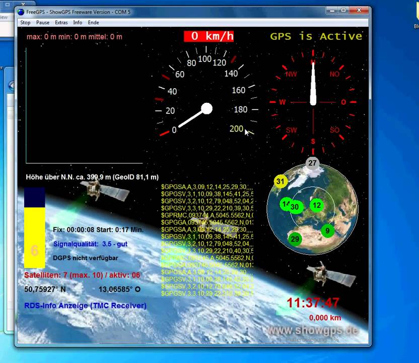 Freegps Visual Gps Mit Bluetooth Youtube