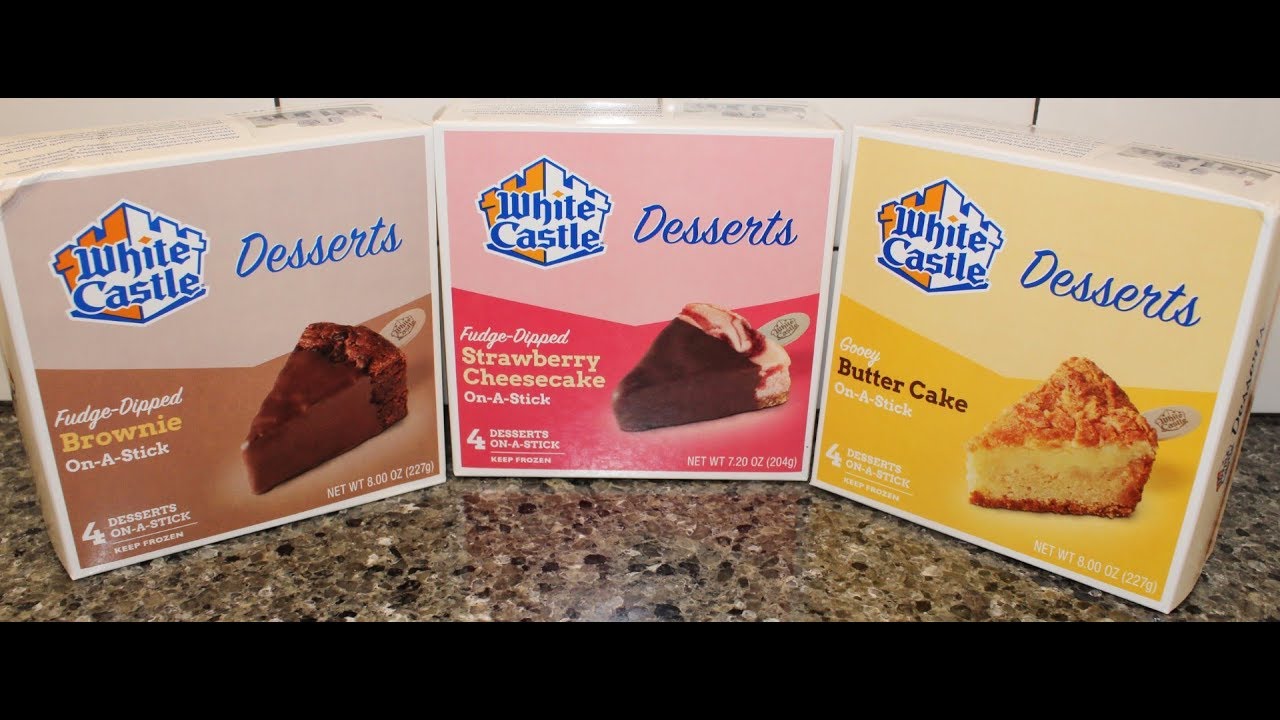 White Castle Desserts Fudge Dipped Brownie Strawberry Cheesecake
