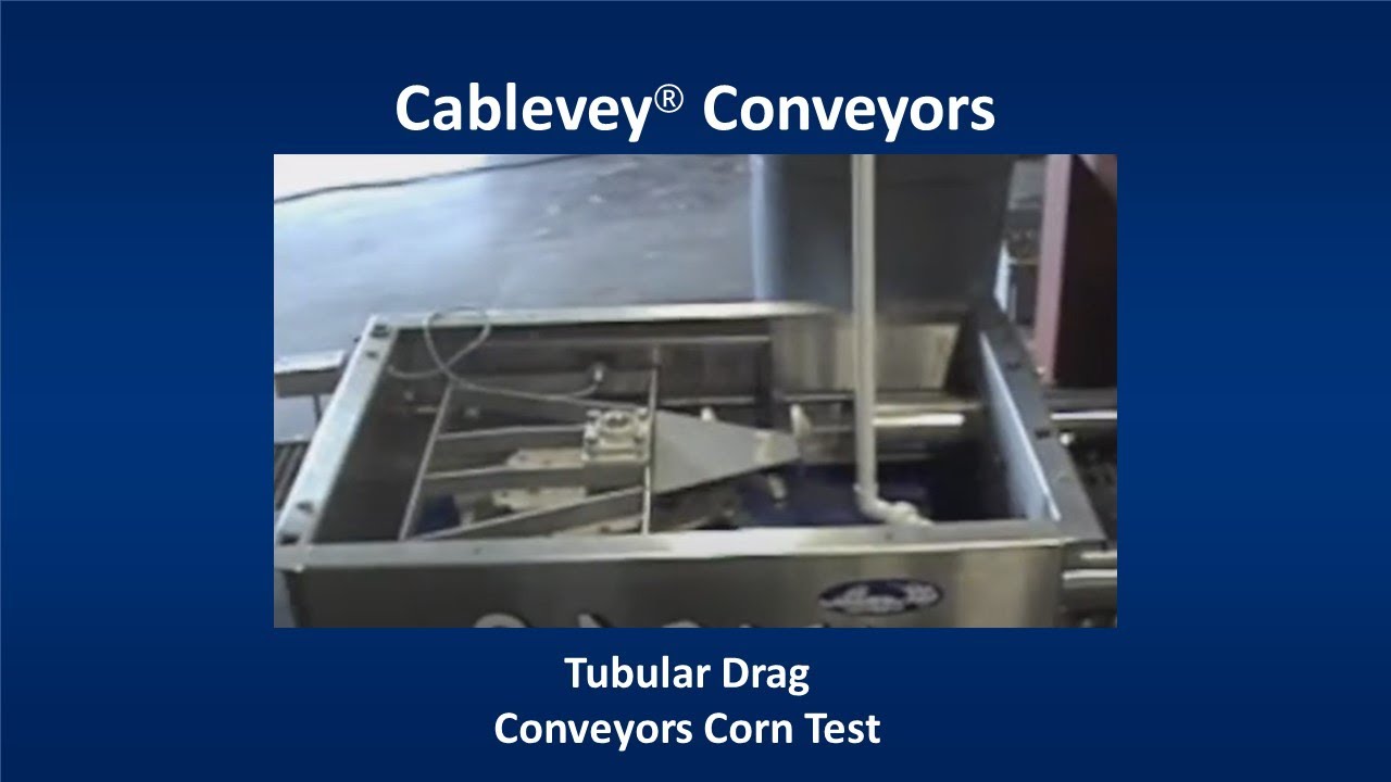 Cablevey Tubular Drag Conveyors Corn Test Youtube