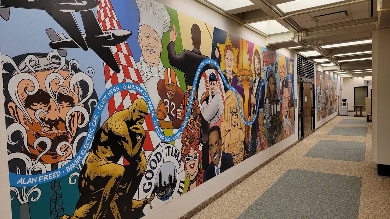 Love Letter To Cleveland Mural Hidden Gem At The Csu Library Youtube