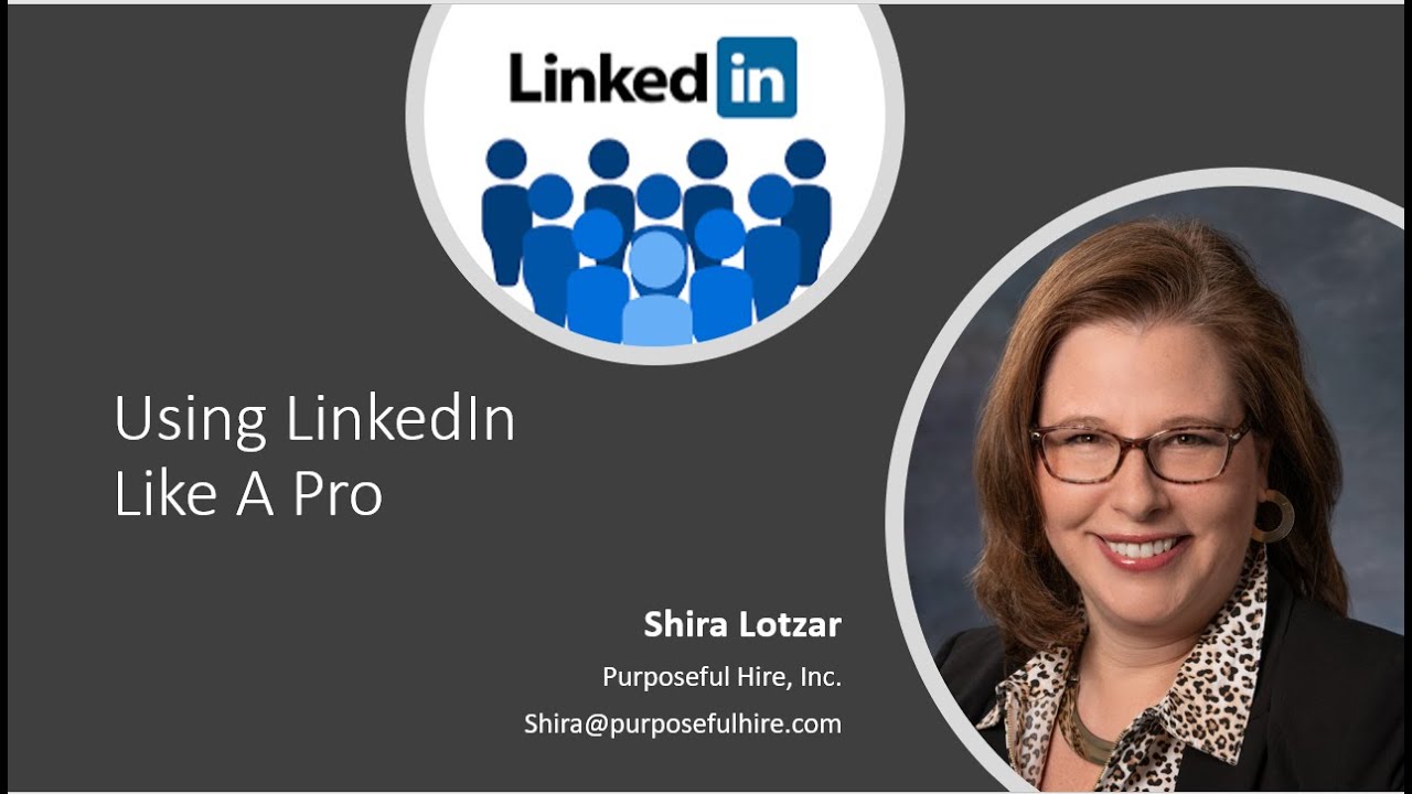 Using Linkedin Like A Pro Youtube
