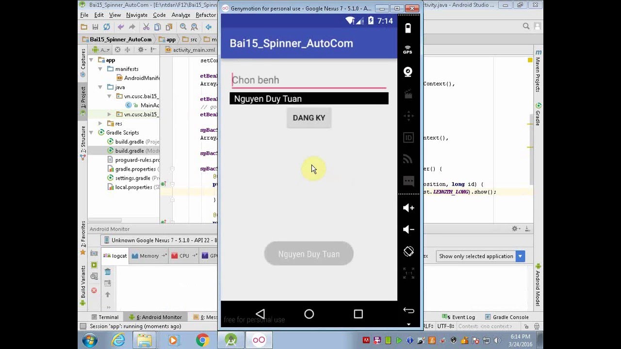 Android Studio 15 How To Custom Gridview Youtube