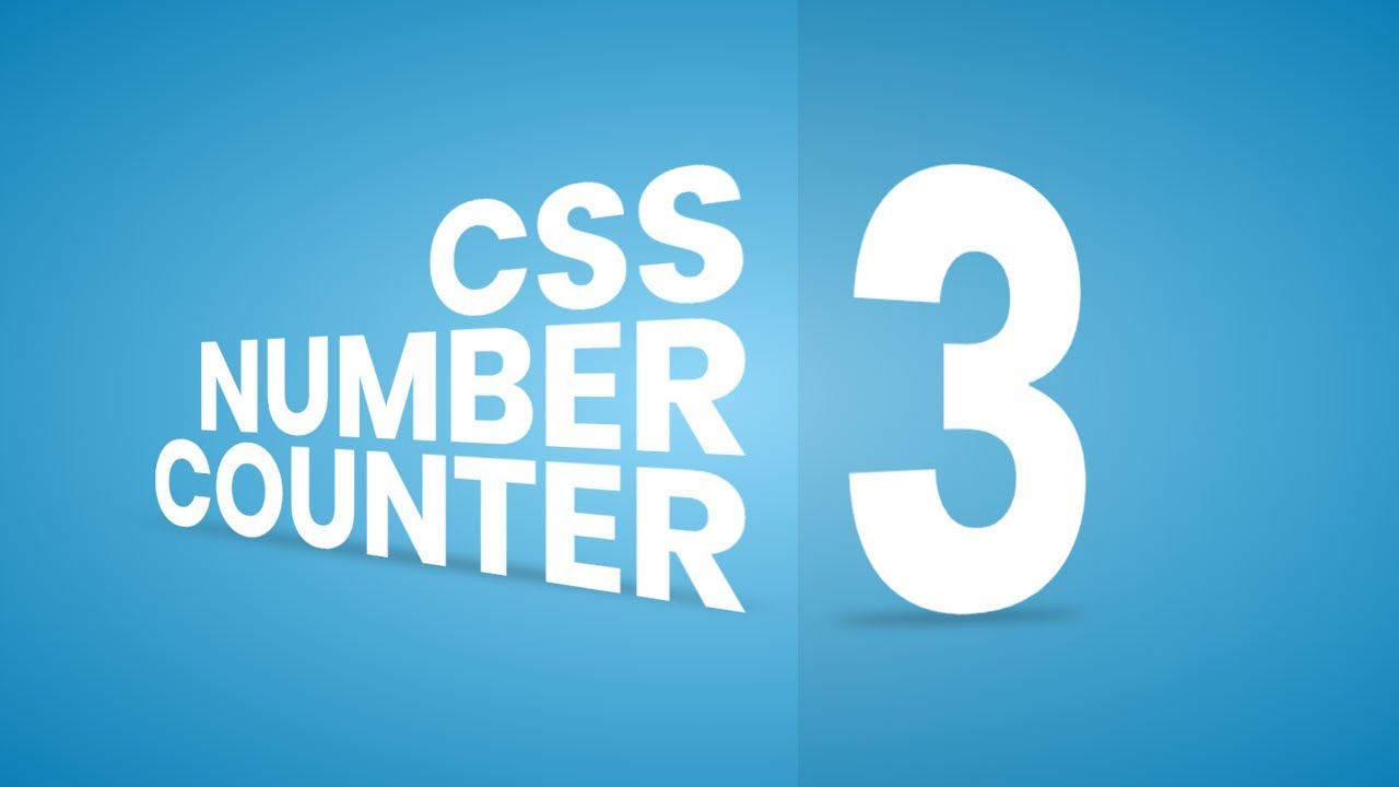 Css 3d Number Countdown Animation Effects Html Css Youtube