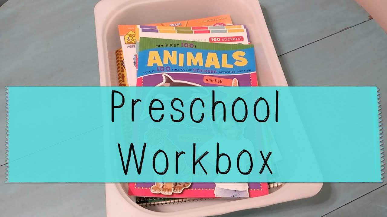 Preschool Workbox Homeschool Organization Youtube
