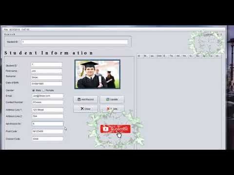 Java Project Student Information System Using Java Netbeans With
