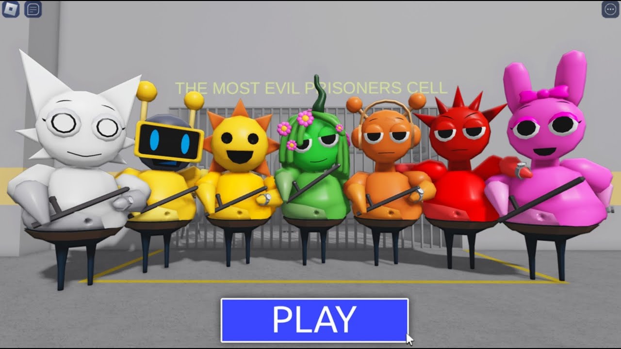 Sprunki Prison Run Obby Youtube