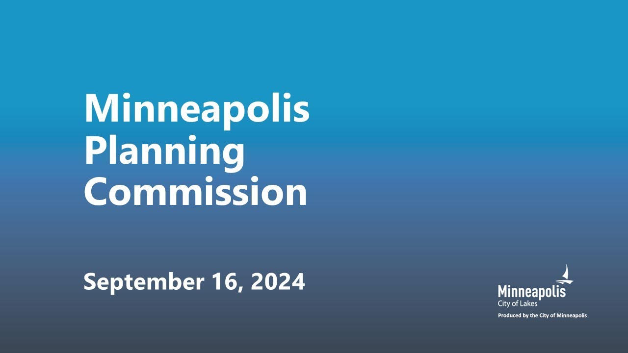 September 16 2024 Planning Commission Youtube