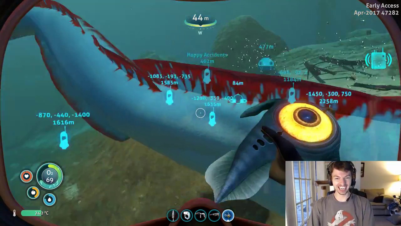 Subnautica First Time Learning The Fish Trick Youtube