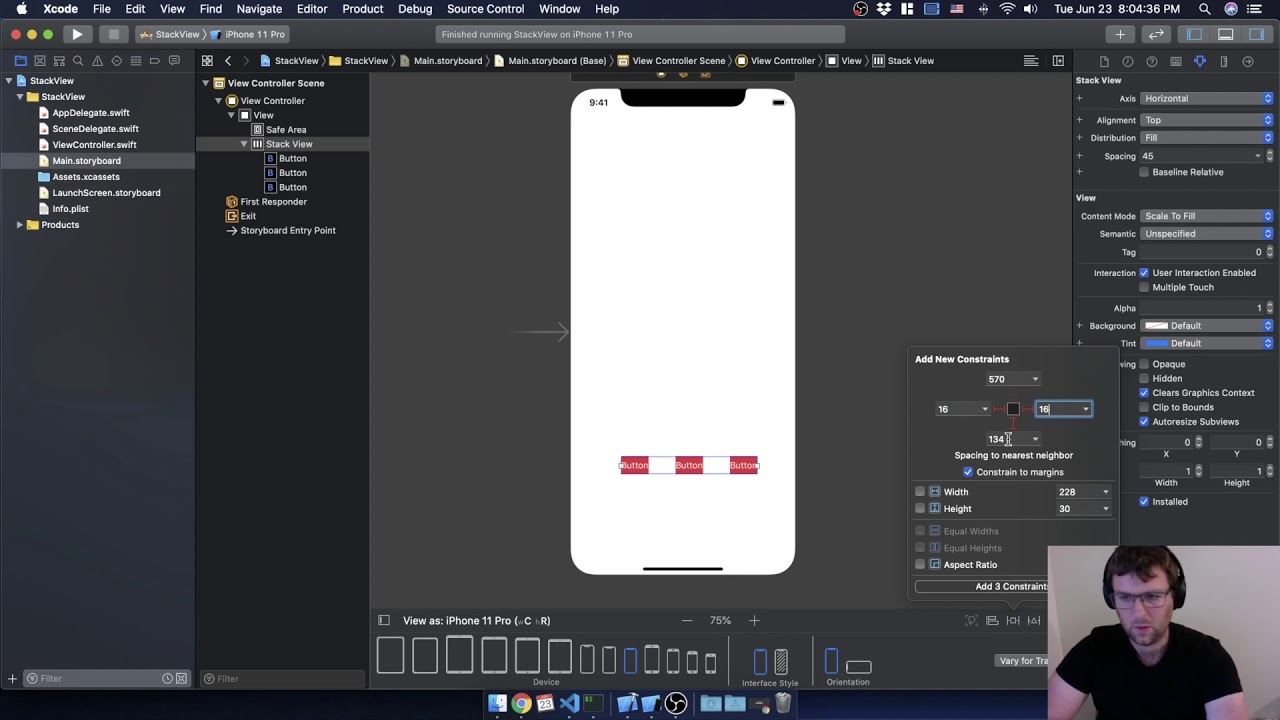 Uistackview Lesson 3 Creating Our First Stackview Youtube