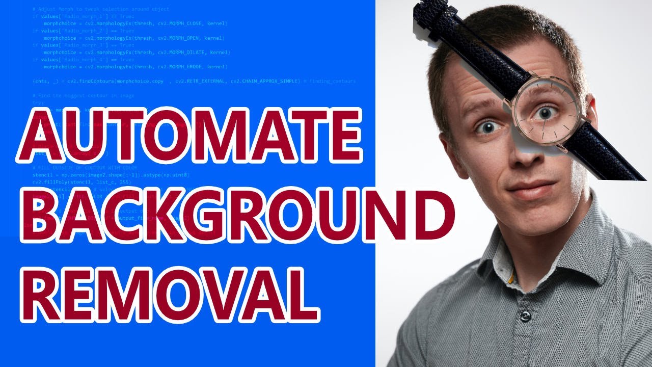 Remove Background From Image With Python Youtube