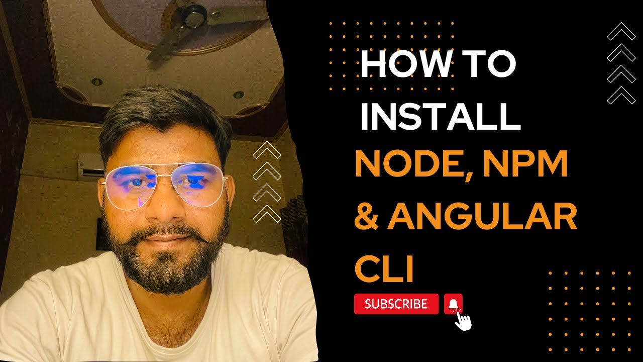 How To Install Node Npm Angular Cli Youtube