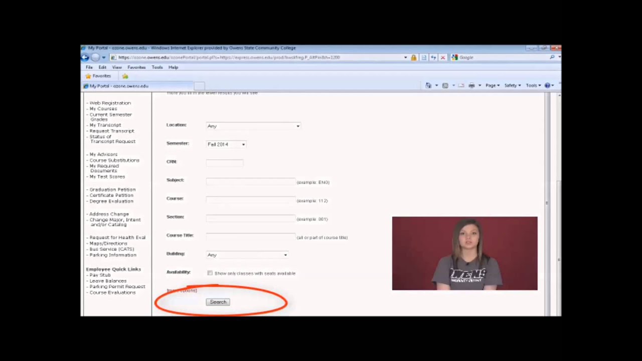 How To Register For Classes At Owens Community College Youtube