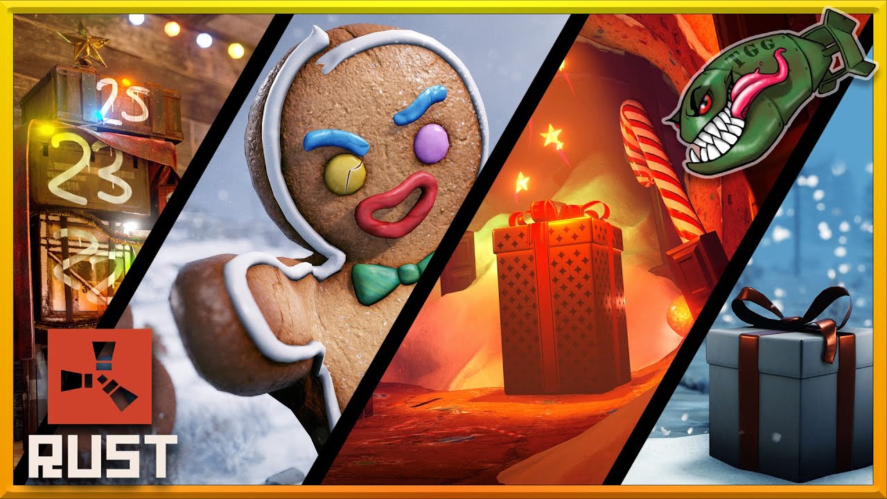 Rust Rustmas 2023 Presents Gingerbread Mines Gingerbread Building