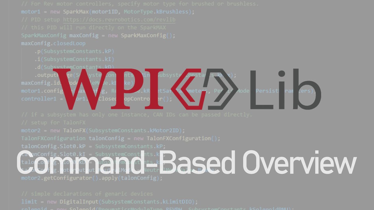 2025 Wpilib Command Based Programming Overview Youtube